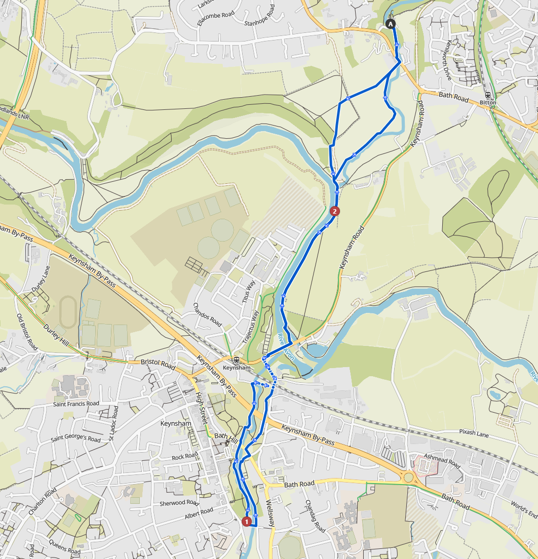 Willsbridge to Keynsham Memorial Park - Friday Route Recommendation
